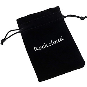 rockcloud Tiger's Eye DND Polyhedral Dice Set of 7, Healing Crystal Stone Hand-Made Dices with Dice Box for RPG MTG Table Games Home Office Decor