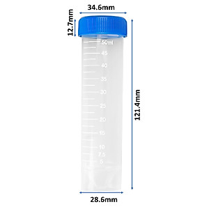 50 ml Conical Centrifuge Tube with Skirt, Self-Standing, up to 12000xg, Polypropylene (PP) (Pack of 50)
