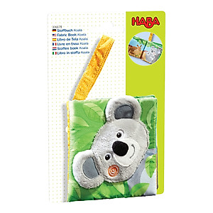 HABA Koala Fabric Book - Meet The Animals Downunder! - Attaches to Crib & Car Seat