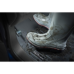 MAXLINER Floor Mats 1st Row Liner Set Black for 2011-2012 Ford F-250/F-350/F-450/F-550 Super Duty All Models with Depressed Drivers Side Pedal