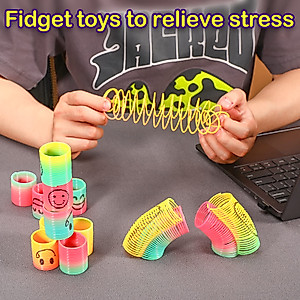 AZEN 32 Pcs Mini Spring Party Favors for Kids 3-5 4-8, Goodie Bags Stuffers for Birthday Party, Classroom Prizes Kids Prizes, Small Bulk Toys Gifts (4 Smile)