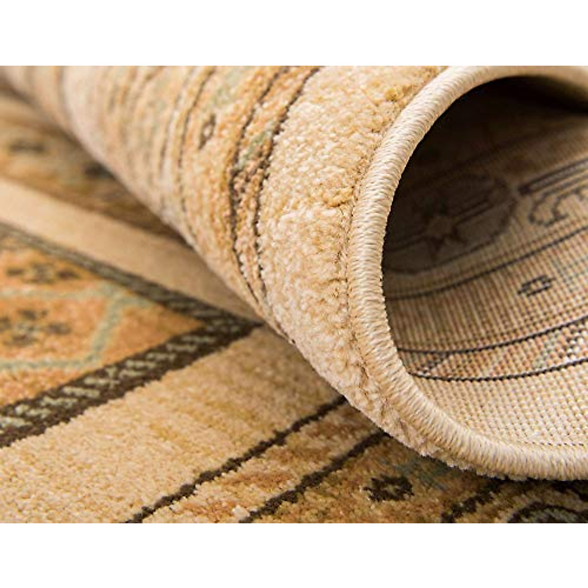 Unique Loom Fars Collection Area Rug - Pasadena (9' x 12' 2" Rectangle, Ivory/ Cream)