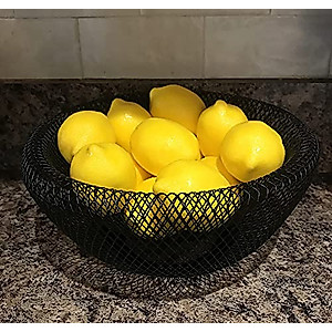 Cq acrylic Fruit Basket For Kitchen Counter,Fruit Basket With Banana Hanger For Kitchen Countertop,Fruit and Vegetable Storage Holder,Silver Metal Wire Modern Standing Fruit Basket