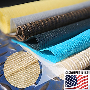 E&K Sunrise 12' x 22' Sun Shade Fabric Roll Outdoor Sun Shade Cover for Pergola Backyard Garden Patio Deck Greenhouse (Beige)