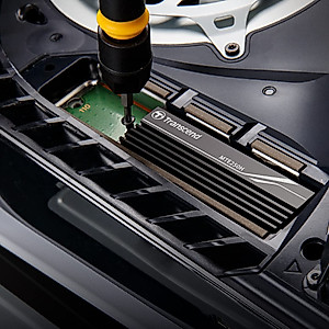 Transcend TS1TMTE250H 1TB M.2 PCIe Gen4x4 2280 NVMe Internal Gaming SSD Solid State Drive with Aluminum Heatsink and Speeds up to 7,200MB/s, Compatible with Sony PlayStation 5