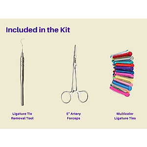 Dental Braces Color Changing Kit, Orthodontic Ties Changing kit, Change The Color of Your Braces Yourself in Minutes Ligas para Brackets Ortodoncia