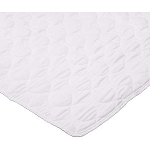 Linenspa 34" x 52" Skid Resistant Waterproof Sheet and Mattress Protector Pad-Highly Absorbent-Machine Washable-Quilted, White