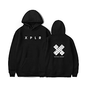 XPLR Season One Colby Brock Sam Golbach Merch Hoodie Long Sleeve Women Men Sweatshirt Couple Clothes (Black-WP10298,XL)