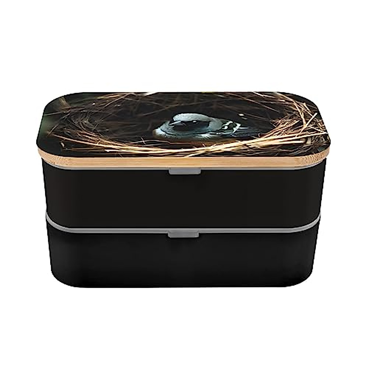 Little Bird Nest Adult Lunch Box, Bento Box, With Cutlery Set Of 3, 2 Compartments, Rectangular, Lunch Box For Adults