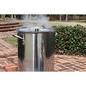 King Kooker KK30SRP 30 Quart Stainless Steel Turkey Skewer Pot with Basket, OS, Multi