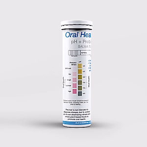 pH and Prebiotic Nitric Oxide Test Strip by MyFitStrip - Track and Monitor Saliva Alkalinity and Prebiotic Nitrate for a Healthy Oral Microbiome - 25 Self Care Saliva Strips