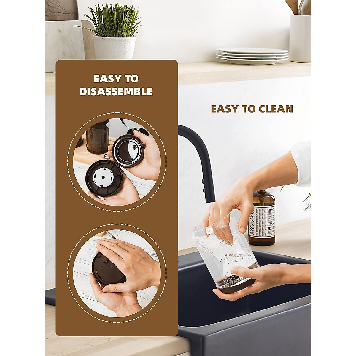 JIMALL Pop Top Food Storage Containers, Stackable Food Containers with Lids Airtight, Leak-proof Containers for Cereal Flour & Sugar, 4 Piece Set-3.5Qt,2.9Qt,2.1Qt,1.3Qt