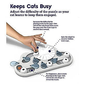 Catstages Nina Ottosson Rainy Day Puzzle & Play - Interactive Cat Treat Puzzle
