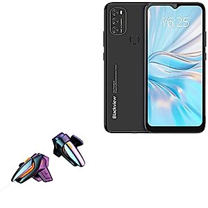 BoxWave Gaming Gear for Blackview A70 (Gaming Gear by BoxWave) - Touchscreen QuickTrigger, Trigger Buttons Quick Gaming Mobile FPS for Blackview A70 - Jet Black
