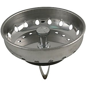 Keeney K820-50 Spring Clip Style Sink Strainer Replacement Basket, Stainless Steel