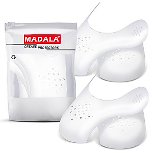 Madala 2 Pair Crease Protector for Air Force Shoes, Sneaker Shoes Protectors, Crease Guards Anti Crease Shoes Protector, Anti Wrinkle Shoes Crease Protector, No Crease Shoe Inserts for Men's 7.5-12