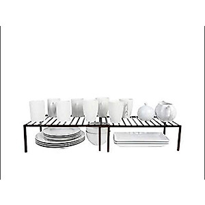 Shelf Organizer 4 piece Extendable Bronze - Smart Design