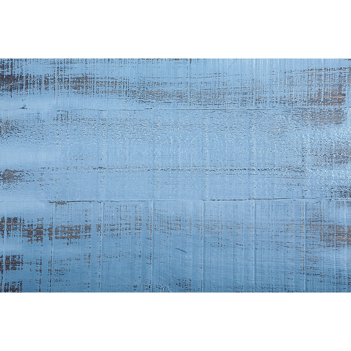 Rustic Cottage End Table with 2 Shelves - Farmhouse Style | 15D x 20W x 27H in | Select Hardwoods for Durability | Square, Turned Legs | Wipe Clean | Blue Finish | Living Room Furniture