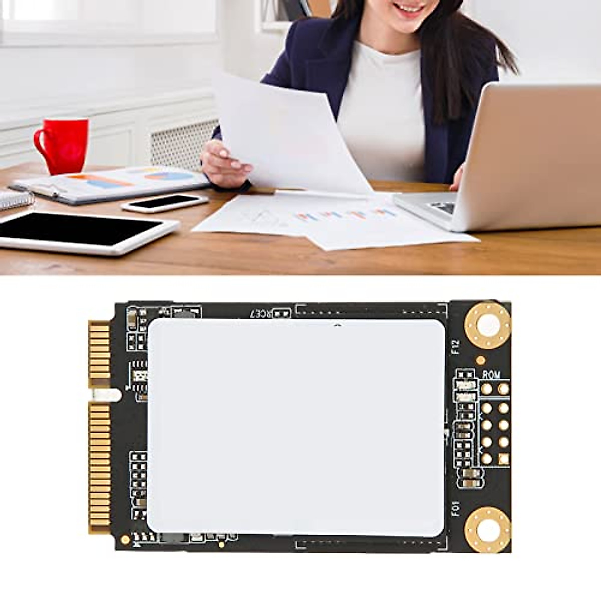 Gaeirt 512GB MSATA SSD, MSATA 512G High Speed 512GB SSD 430M/S Sequence Write 465M/S Sequential Read Quick Start for Laptop