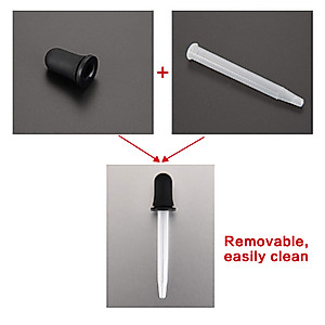 eBoot Plastic Transfer Pipettes Eye Droppers for Lab Science Art Essential Oil with Silicone Bulb (30)