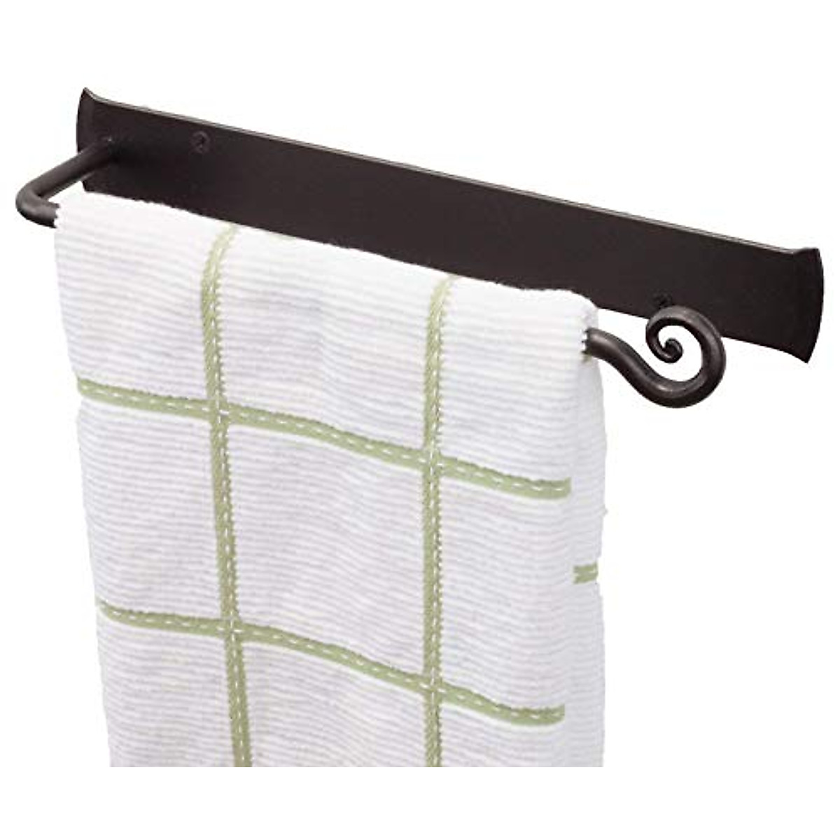 RTZEN Wrought Iron Bathroom Accessories Set, Decorative Hand Towel Bar and Toilet Paper Holder