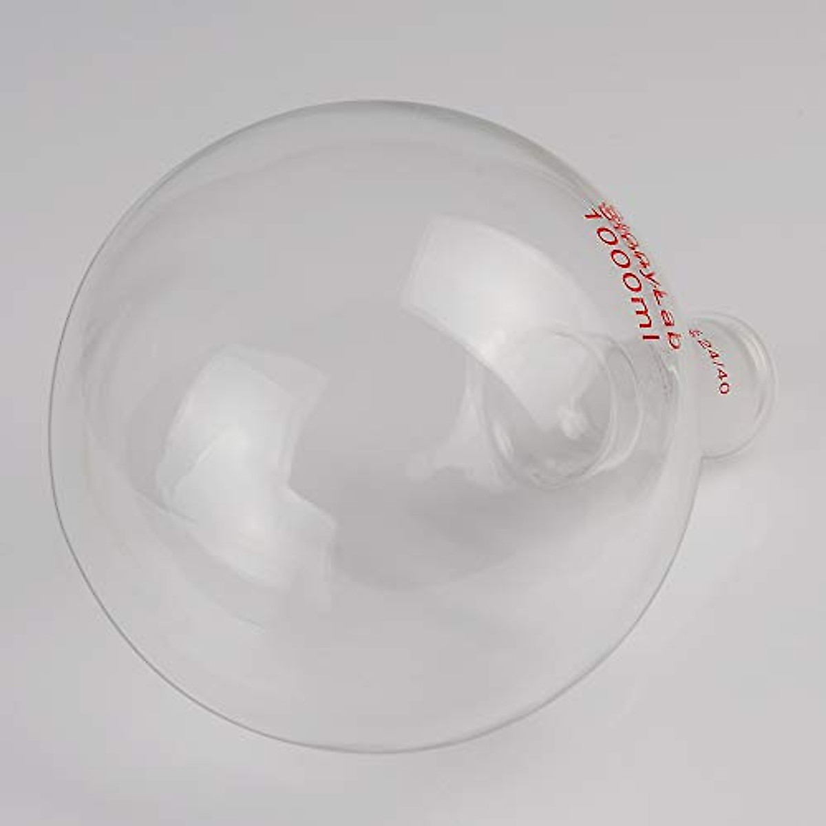 StonyLab 1000ml Glass Single Neck Round Bottom Flask RBF, with 24/40 Standard Taper Outer Joint - 1L (1 Liter)