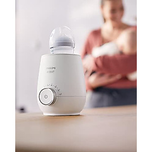 Philips Avent Fast Baby Bottle Warmer with Smart Temperature Control and Automatic Shut-Off, SCF358/00