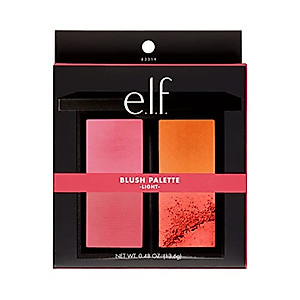 e.l.f. Cosmetics Powder Blush Palette, Four Blush Shades for Beautiful, Long-Lasting Pigment, Light