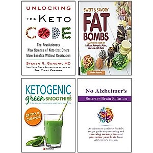Sweet and Savory Fat Bombs, Ketogenic Green Smoothies, No Alzheimer's Smarter Brain Keto Solution, Unlocking the Keto Code [Hardcover] 4 Books Collection Set