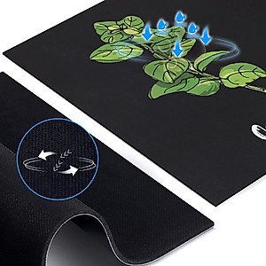 HOLVDENG Kitchen Mat Set of 2 Non Slip Thick Kitchen Rugs and Mats for Floor Comfort Standing Mats for Kitchen, Sink, Office, Laundry, Black, 17"x47"+17"x28"