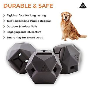 Treat Dispensing Balls for Medium Dogs and Cat Treat Dispenser Toy Interactive for Self-Play Improves Oral Hygiene, Mental Simulation, and Bordem Buster, Simple and Effective Food Toy (3.6 x 3.6 in)