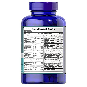 Puritans Pride Ultra Woman 50 Plus Multivitamin Caplets with Zinc, 120 Count, White