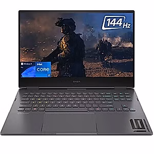 HP OMEN Gaming Laptop, 16.1" FHD 144Hz IPS Display, GeForce RTX 3060, AMD Ryzen 7 6800H(Beats i7-11800H), 16GB DDR5, 512GB PCIe SSD, Wi-Fi 6E, 4-Zone RGB Backlit KB, HDMI, Win 11 Pro, Mica Silver