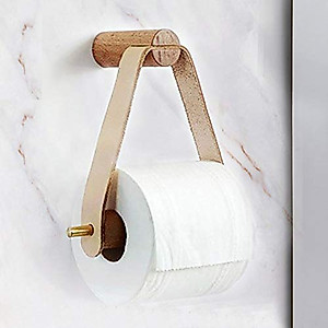 Funerom Wooden Vintage Design Toilet Paper Roll Holder - Wall Mounted Toilet Tissue Holder - with Screws