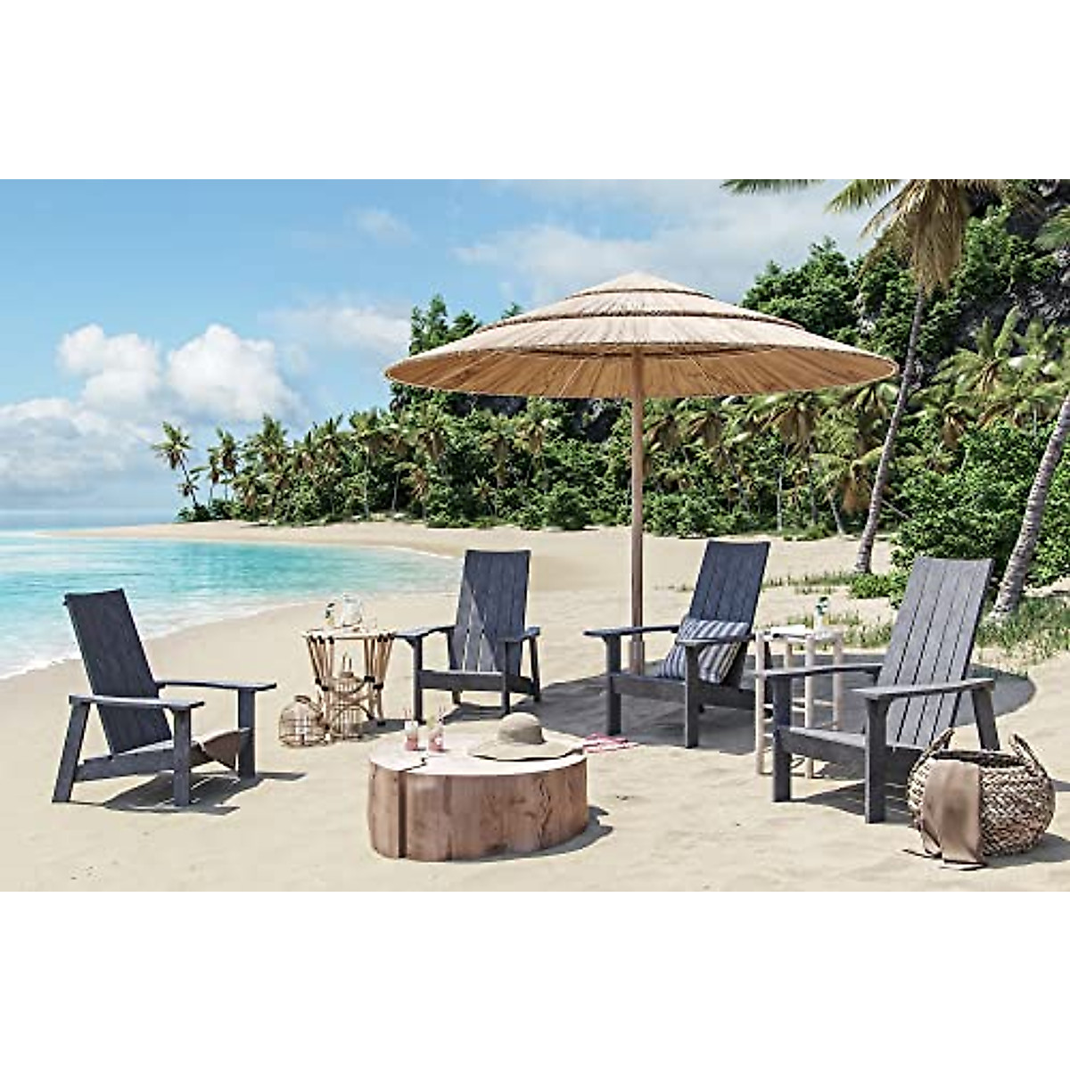 Capterra Casual Flatback Adirondack Greystone