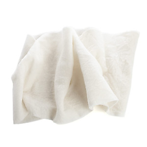 Pure Merino Wool, Extra Fine Pre Felt Fabric for Craft, Needle Felting, Wet Felting, 19 Micron, Natural Ecru Color, 12 x 59 inches