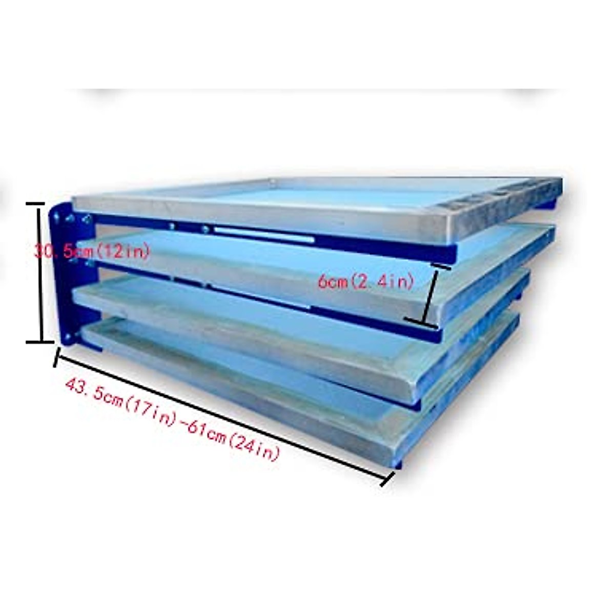 TECHTONGDA 4 Layers Screen Rack Shelf Storage Frame Holder Screen Printing Rack Screen Drying