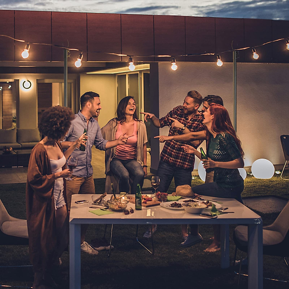 NW String Lights Poles for Outdoors 1pc 2pc Suitable for Gardens terraces Birthday Parties Wedding Parties