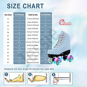 jessie Roller Skates for Women, Frosted Toddler Roller Skates Adjustable Holographic Women Roller Skates Girls Roller Skates Adults for Indoor Outdoor