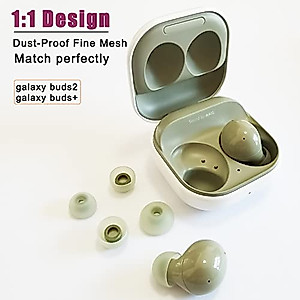 Luckvan Silicone Earbuds Tips for Galaxy Buds 2 Ear Tips Replacement Earbuds Tips for Samsung Galaxy Buds Earbuds 6 Pairs LMS Green