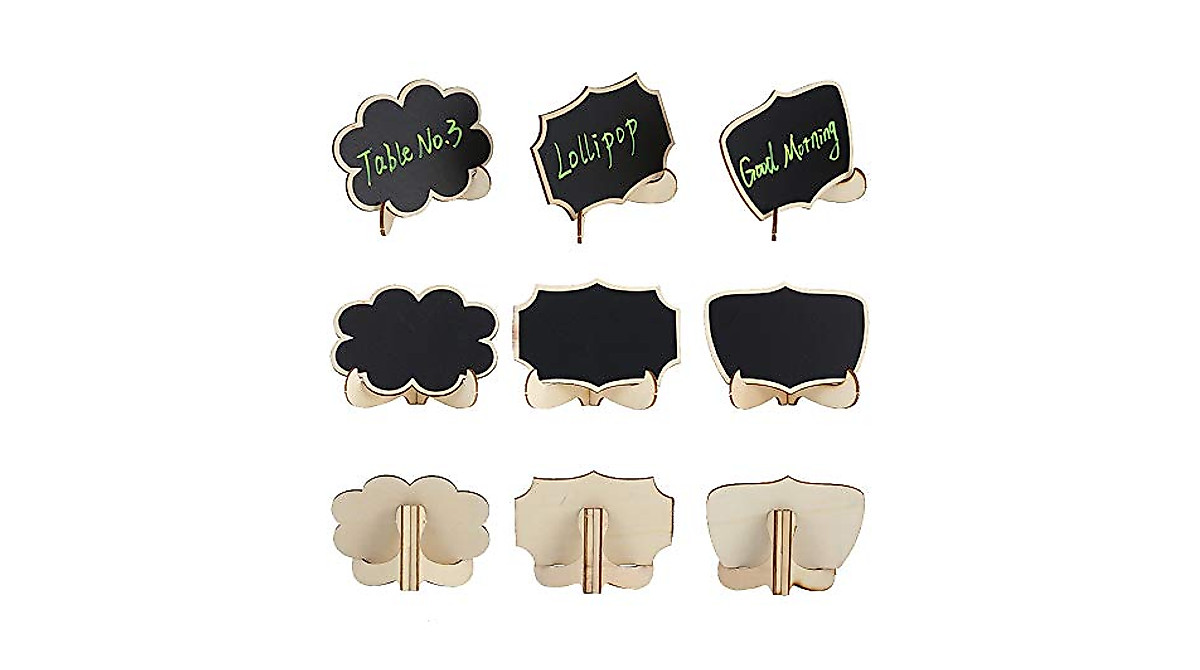 Reusable Mini Chalkboard Signs - 30 Pcs for Every Event