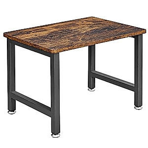 HOMCENES Narrow Console Table with 2 Support Bar and Desktop Printer Stand Bundle, Thin Entryway Table, Small Sofa Table, Industrial Couch Table, Under Desk Printer Table Rack