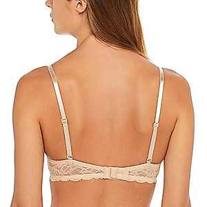Calvin Klein Women's Seductive Comfort with Lace Lift Demi Bra, Bare, 36B