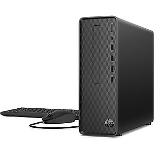 HP Slim Desktop High Performance Business Computer, Intel Pentium Silver J5040 (Up to 3.2GHz), 8GB DDR4 RAM, 1TB PCIe SSD, Intel UHD Graphics, Wi-Fi, Bluetooth, Windows 11 Home, Bundle with JAWFOAL