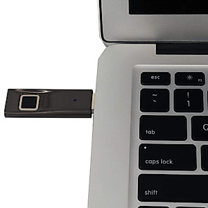 TOKK TUSB64B Waterproof Fingerprint USB Drive (64 GB),Black