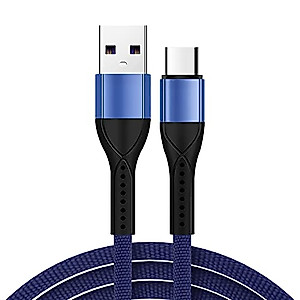 BGNTBUK Short Type C Cable 1.5m Braided Rope Data Cable Mobile Phone Color Fast Charging Line Soft Flash Charging Cable Suitable for Android Charging Port Android Power Cord Fast Charge