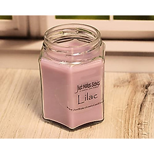 Lilac Scented Blended Soy Candle by Just Makes Scents