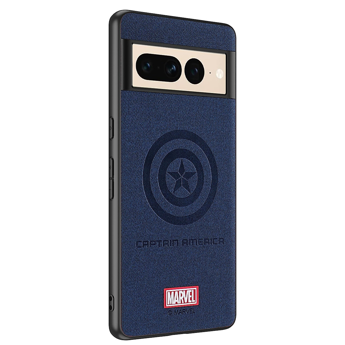 IRON SPIDER Case for Google Pixel 6, with Superhero Character Compatible Pixel 6 Leather Case (Blue)