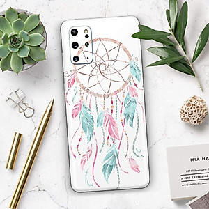 DesignSkinz Watercolor Dreamcatchers v2 Protective Vinyl Decal Wrap Skin Cover Compatible with The Samsung Galaxy S20 (Screen Trim & Back Glass Skin)
