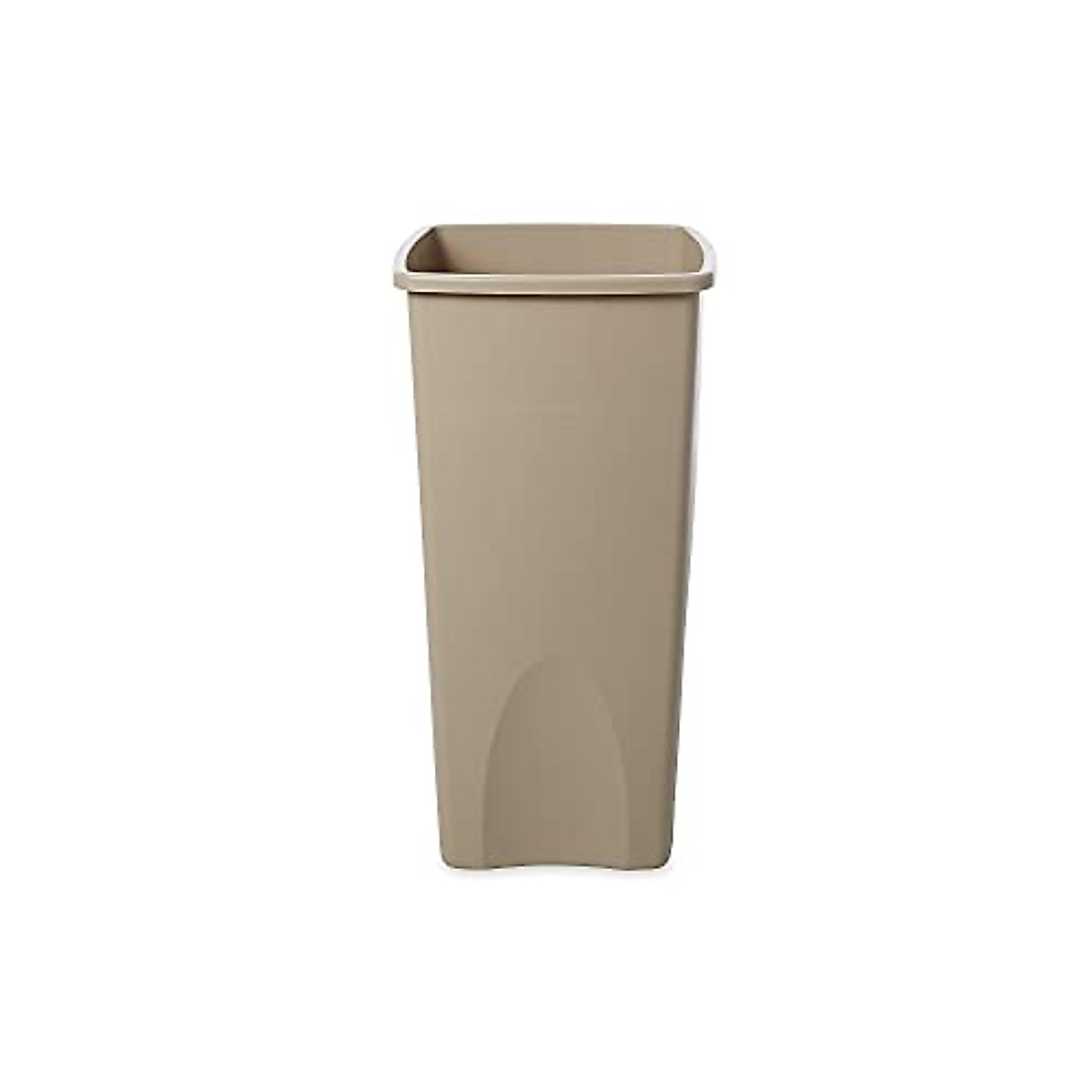 Rubbermaid Commercial Square Waste Container, 30.9" x 15.5" x 16.5", Beige